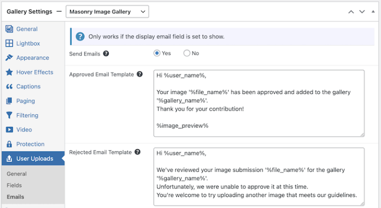 User Uploads - FooPlugins